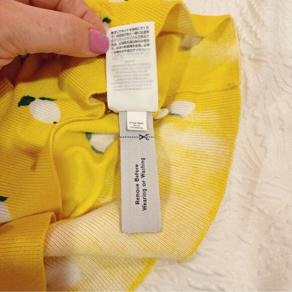 J. Crew Factory | Sweaters | Jcrew Lemon Jackie Yellow Cardigan Xxs ...
